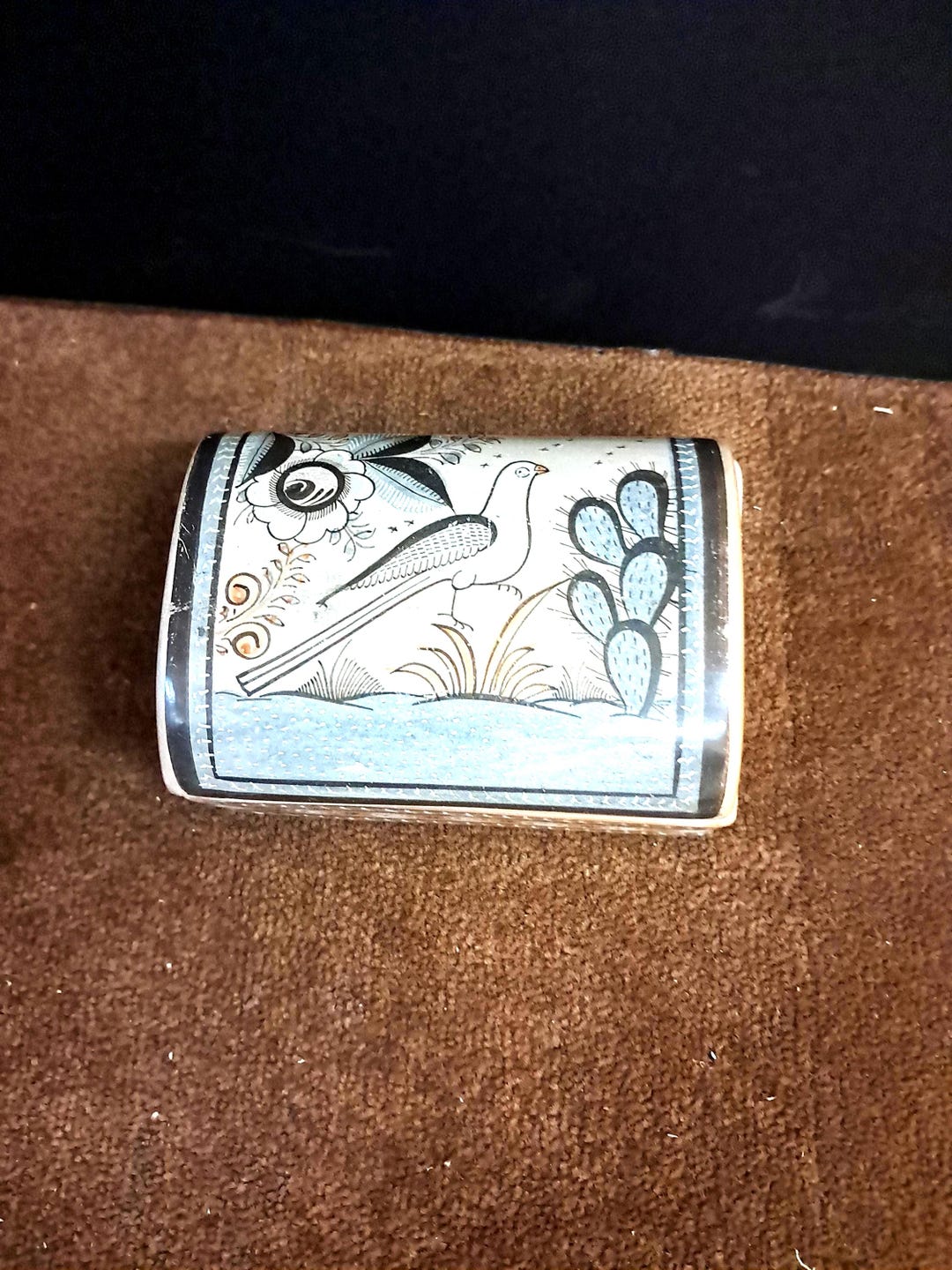 Mexican Tonala Jimon Pottery Trinket Box - Etsy