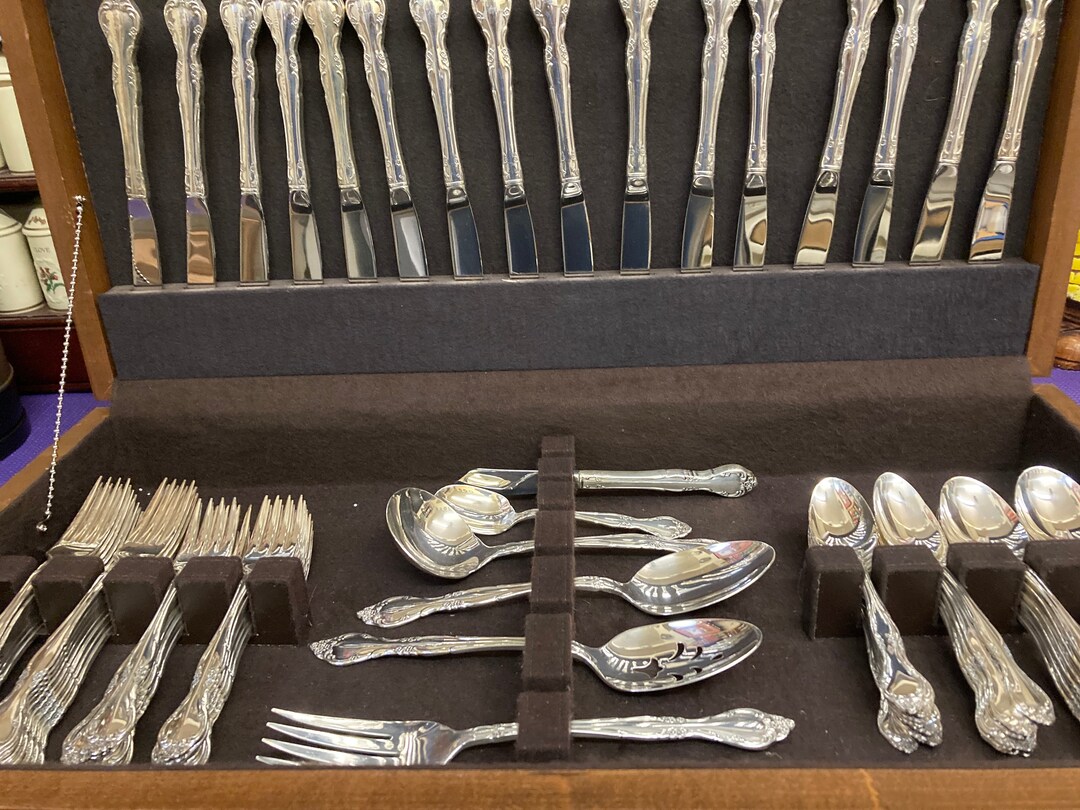 87 Pcs Silverplate Set by Community - Etsy