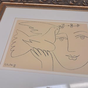 Pablo Picasso - Face of Peace -offset Print - Etsy
