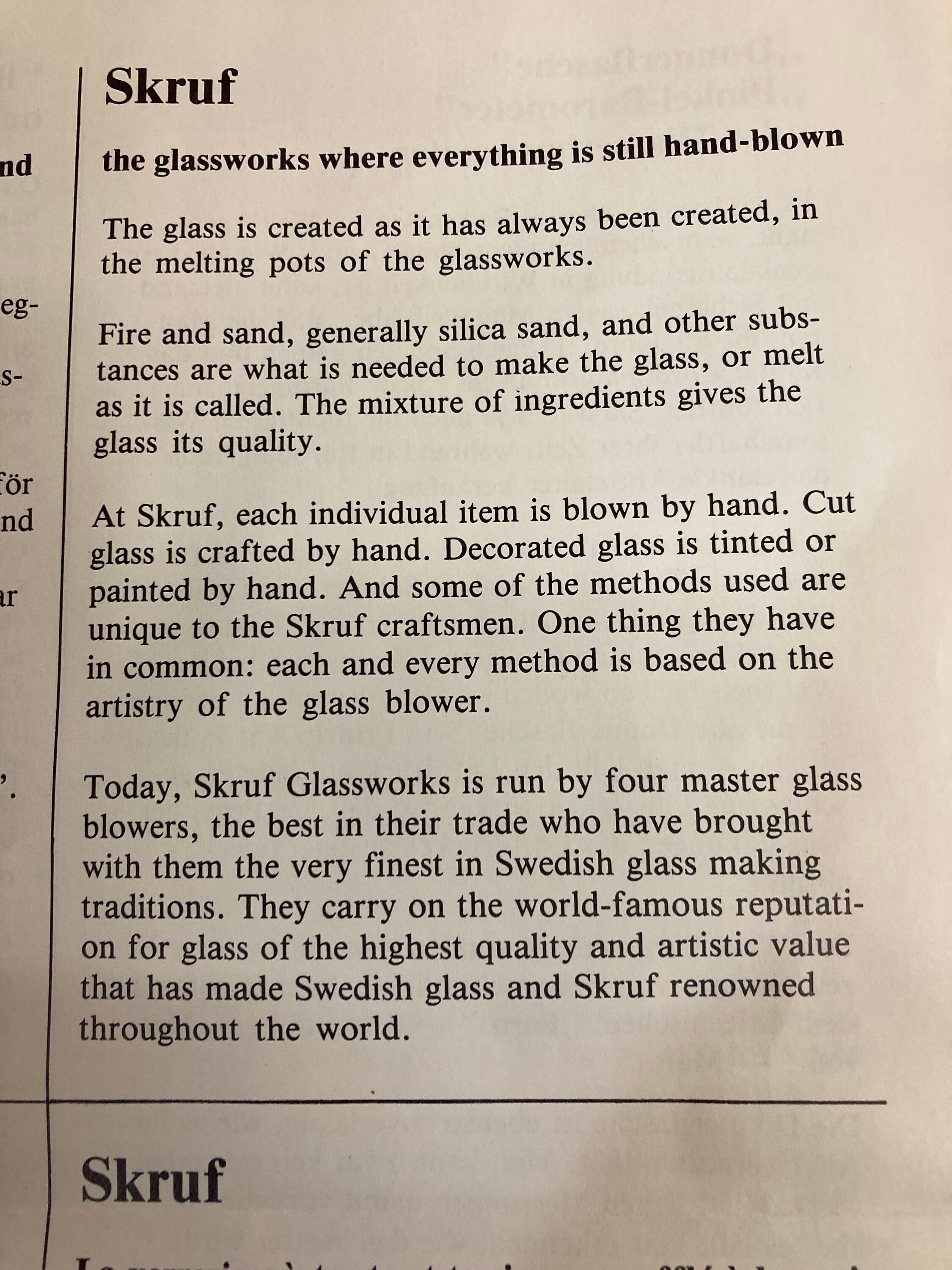 Beautiful Vintage Skurf Sweden thunder Bottle Hand - Etsy