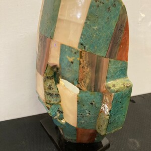 Stone and Marble Tile Abalone Decorative Mask Ceramic Free Standing Art ...