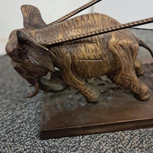 A Bronze Finish Elephant Centerpiece/sculpture - Etsy