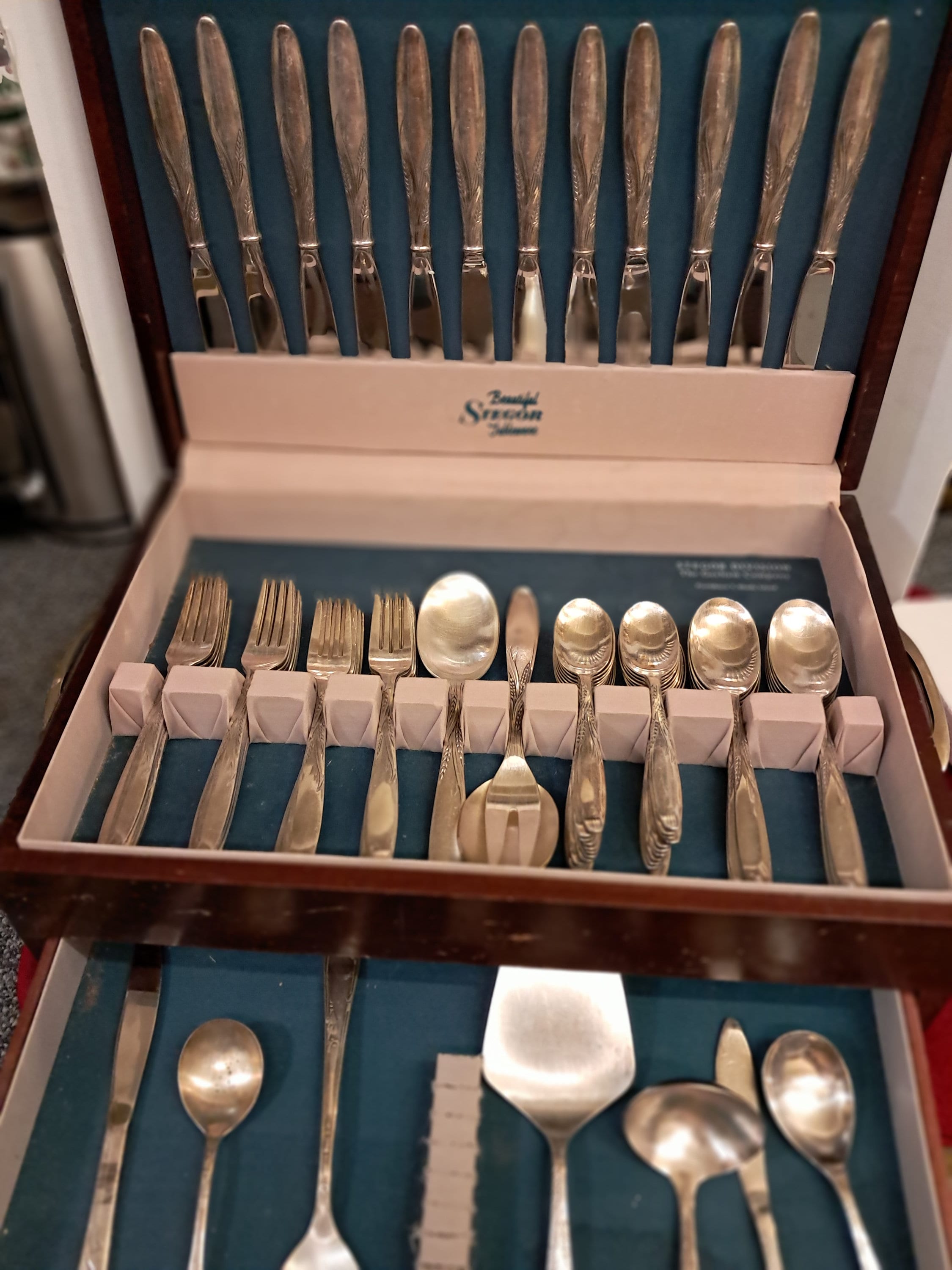 Stegor Stainless Silverware Flatware Wheat Pattern 76 PCS - Etsy