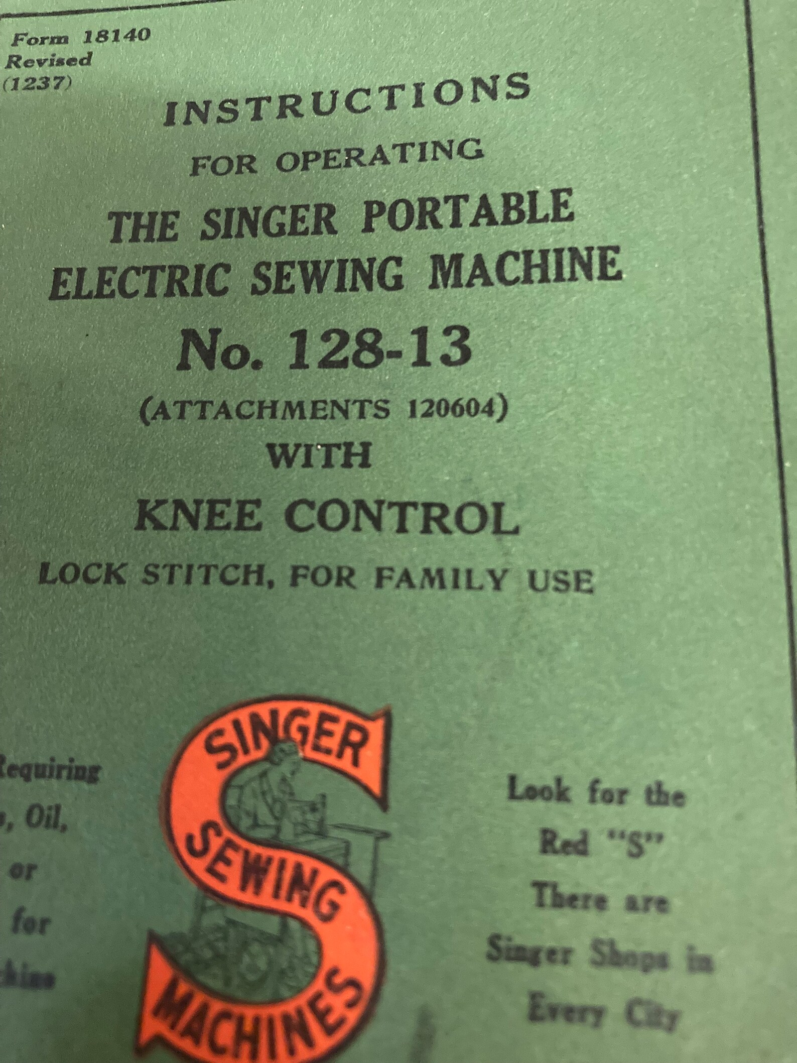 1930's Singer Sewing Machine Model No : 128-13 - Etsy