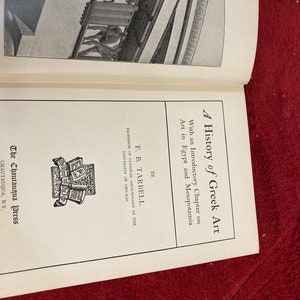1905 History of Greek Art in EGYPT & MESOPOTAMIA by E.B. Tarbell RARE ...
