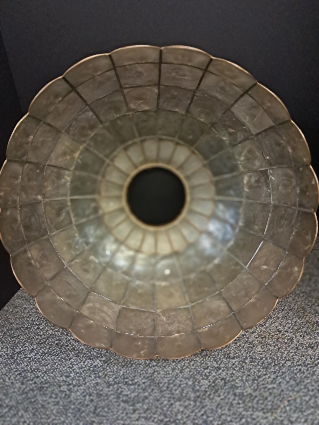 Extra Large VINTAGE Capiz Shell Shade - Etsy