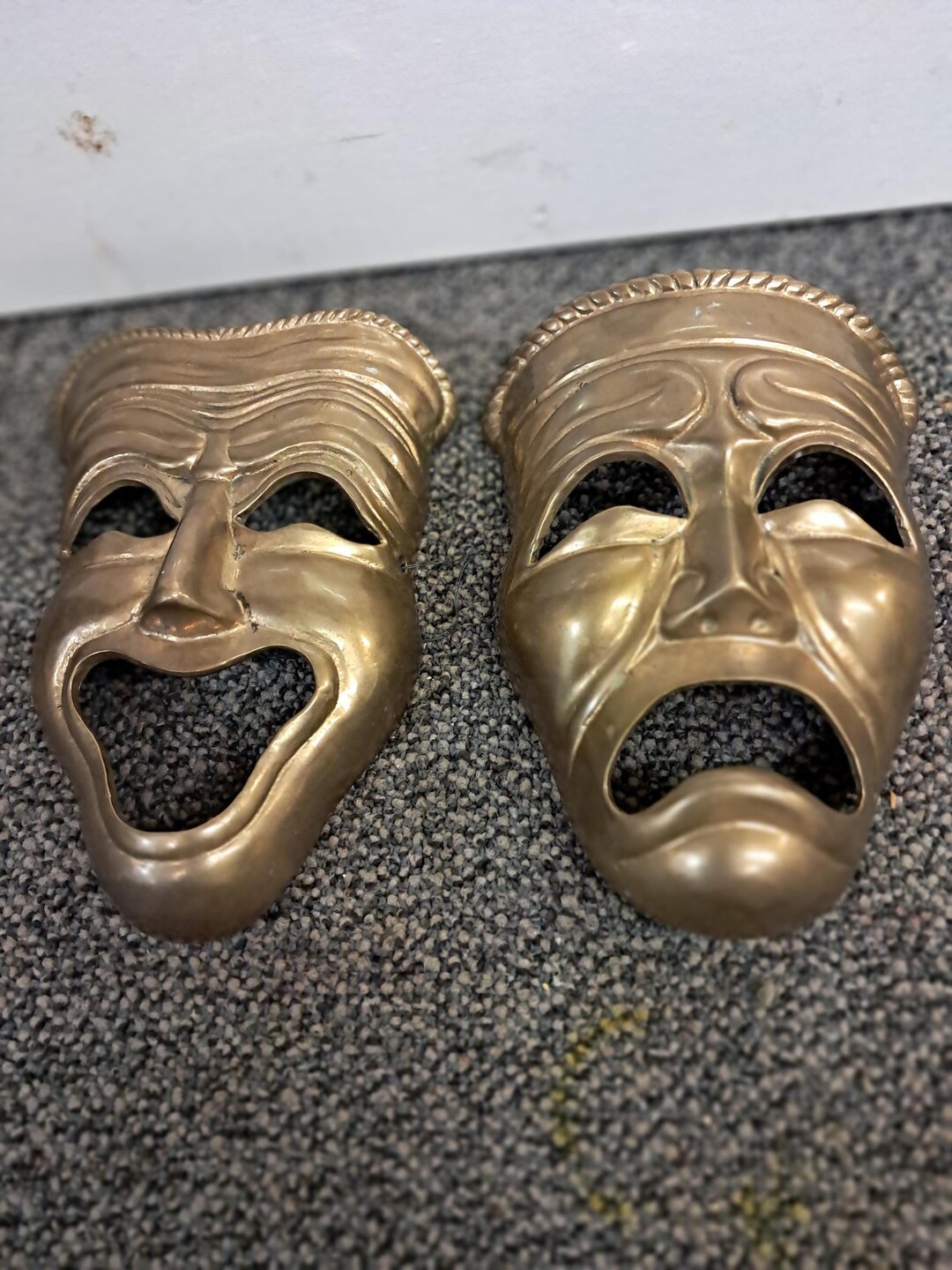 Theatrical Handmade Face Brass Face Masks - Etsy