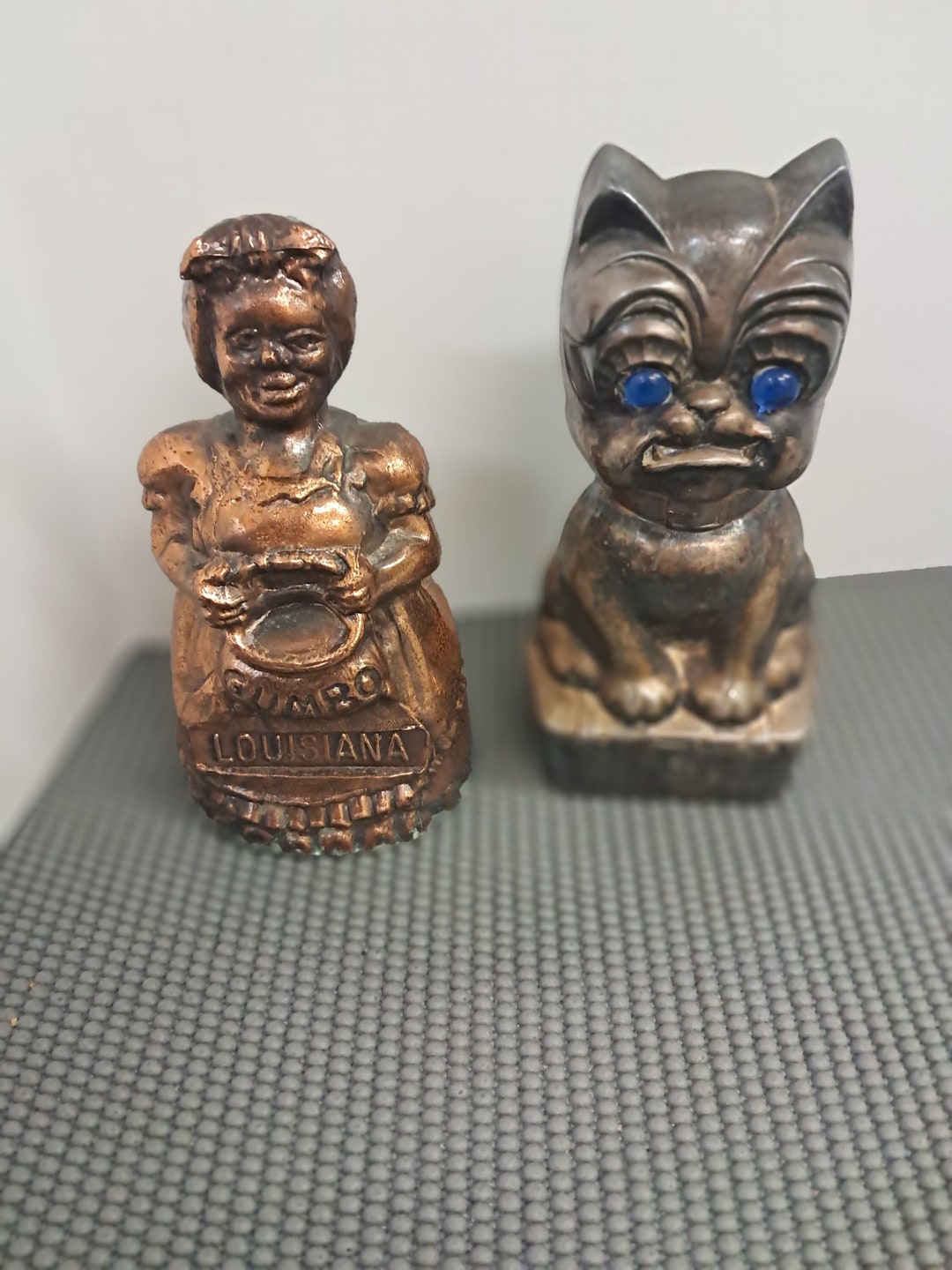 Two Metal Coin Banks.antique Art Deco Silver Plated Metal Bulldog Coin ...