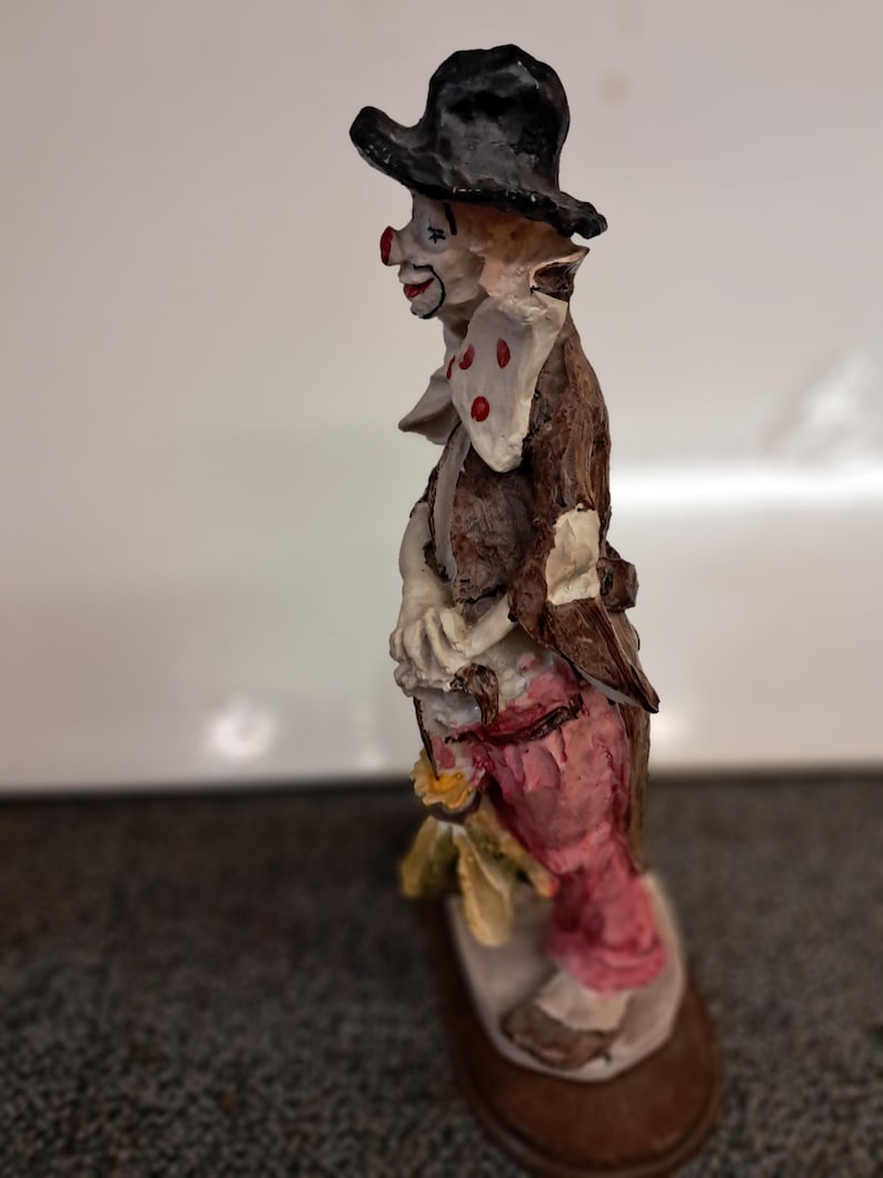 Two Vintage Clown Figurines - Etsy