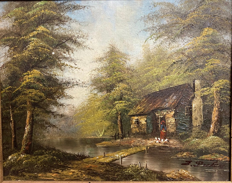 Oil Paintings on Wood - Etsy