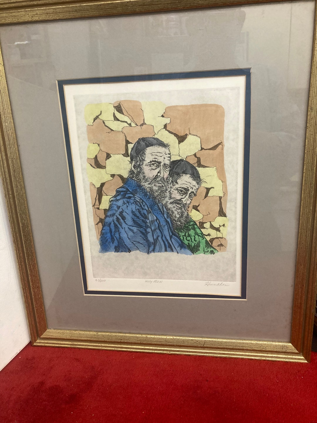 Drawing by Hundler, Holy Men , Signed & Numbered 21 /300 - Etsy