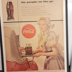 Five 1950's Original Cocal-cola Ads - Etsy
