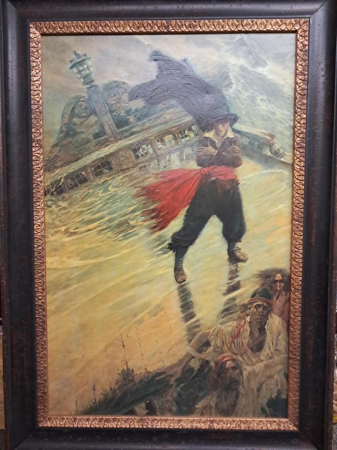 The Flying Dutchman by Howard Pyle Oil on Canvas Painting - Etsy