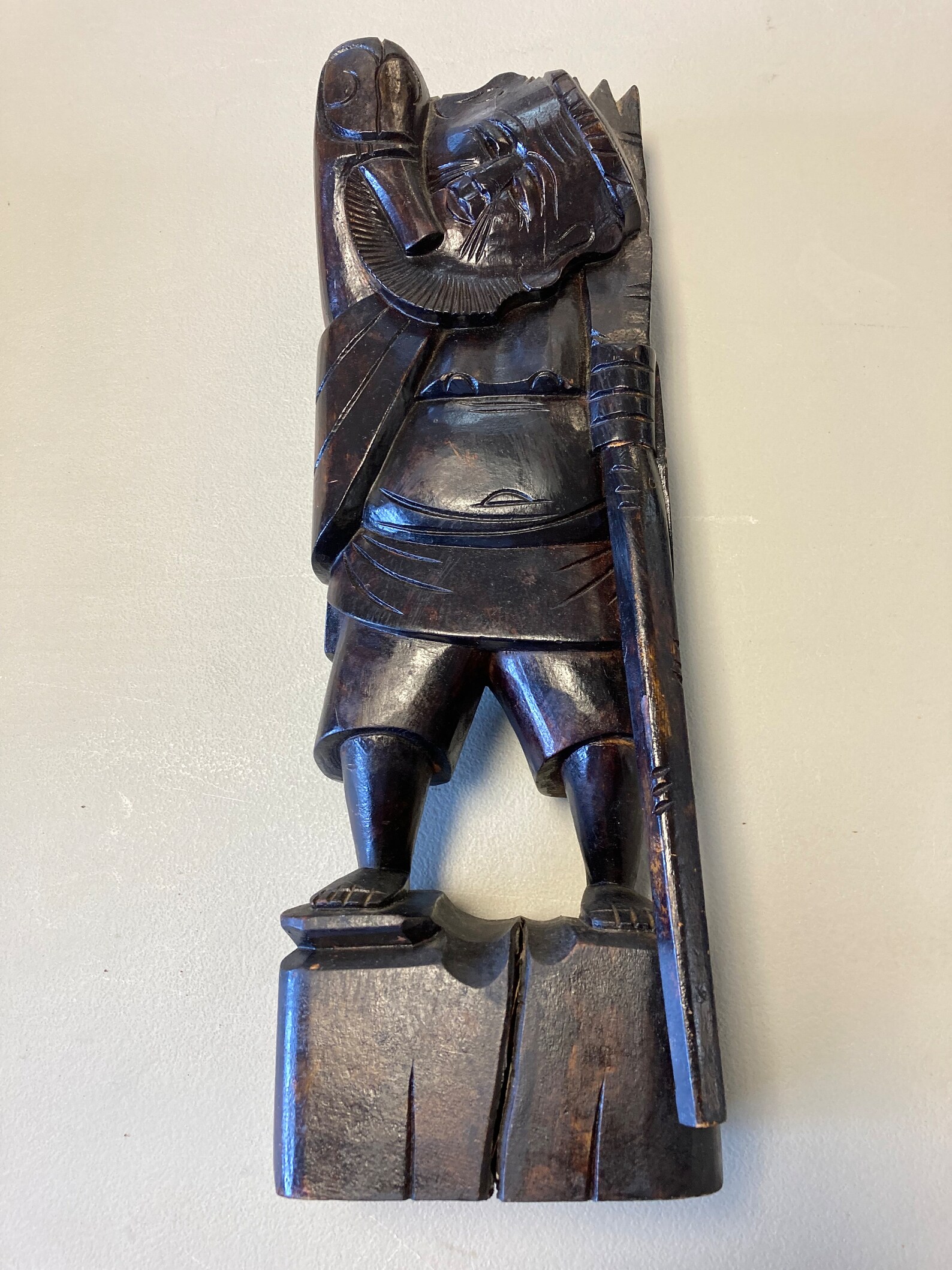 Vintage Chinese Wise Man Hand Carved Wooden Statue - Etsy