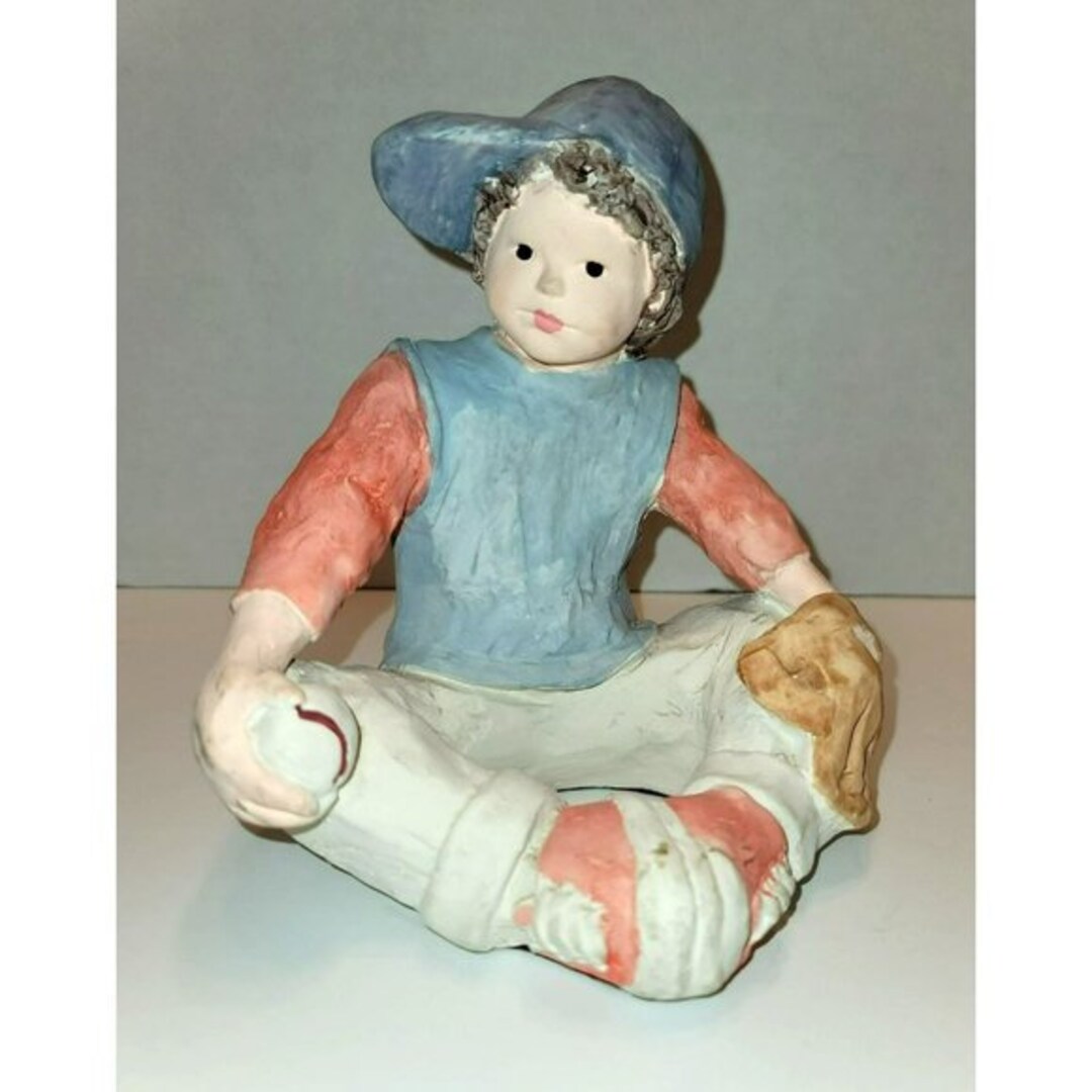 Sneaker Kids Pitching Ace Baseball Boy Sculpture Daze Mortensen Austin ...