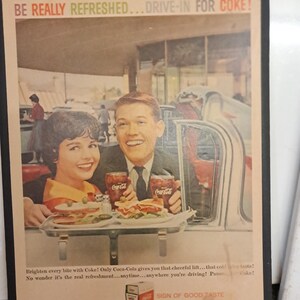 Five 1950's Original Cocal-cola Ads - Etsy