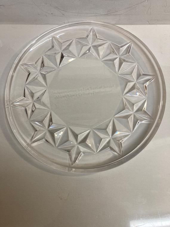 Tiffany & Co. Crystal Star Plate - Etsy