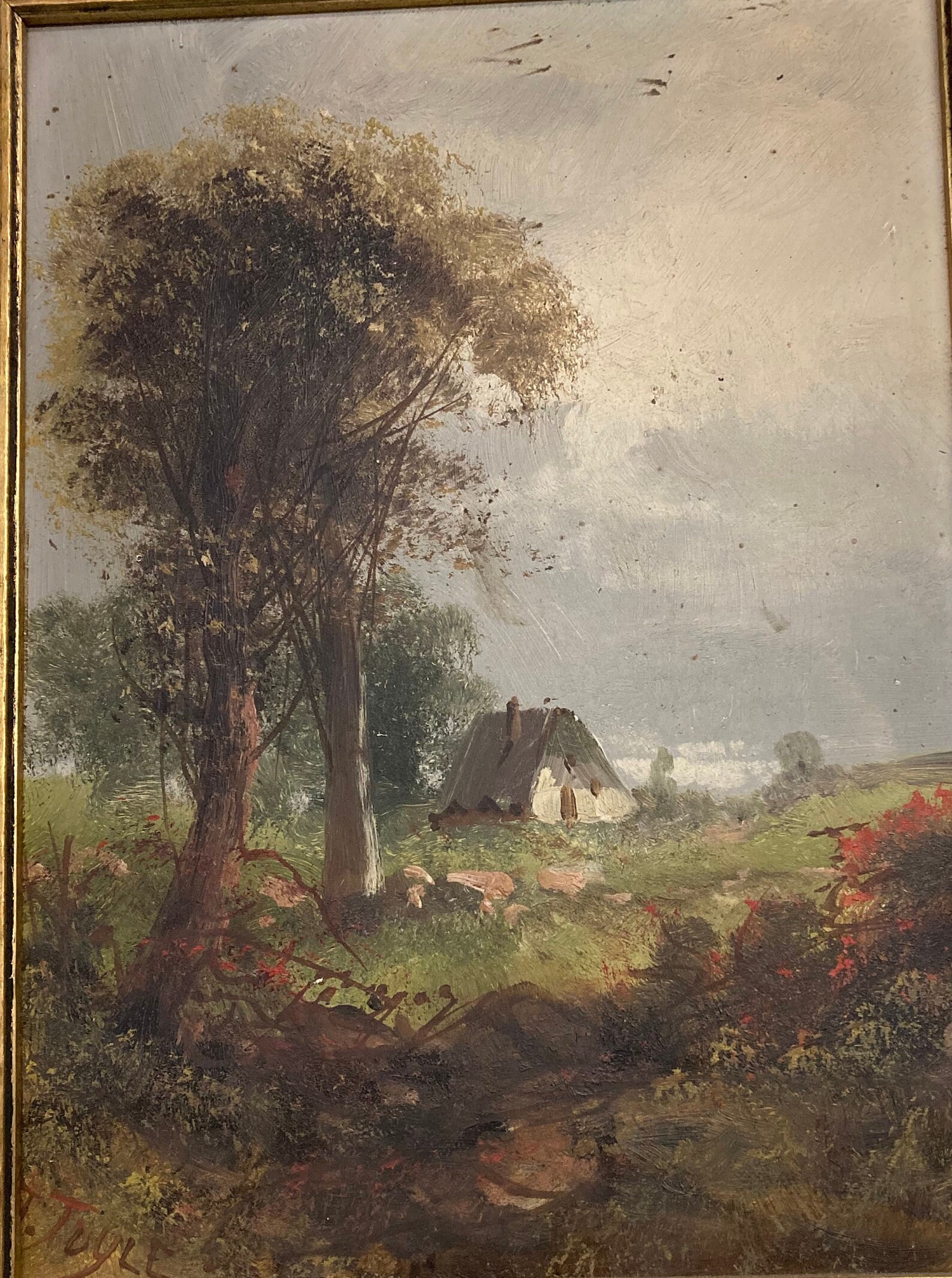 Pair of Vintage Landscape Oil Paintings j.tolal & J. Toyle - Etsy