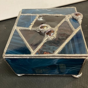 Handmade Stained Glass Jewlery Box - Etsy