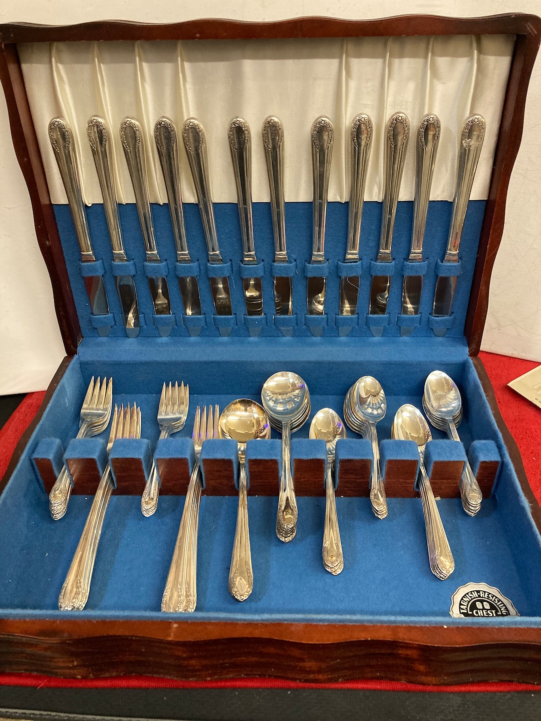 Original Rogers Silverplate Flatware Set for 12 , Extra Plate Orange ...