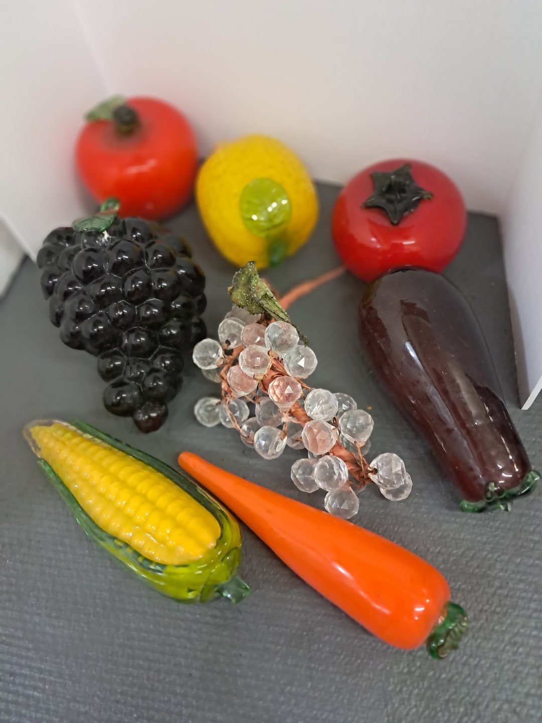 8 Glass Fruits - Etsy