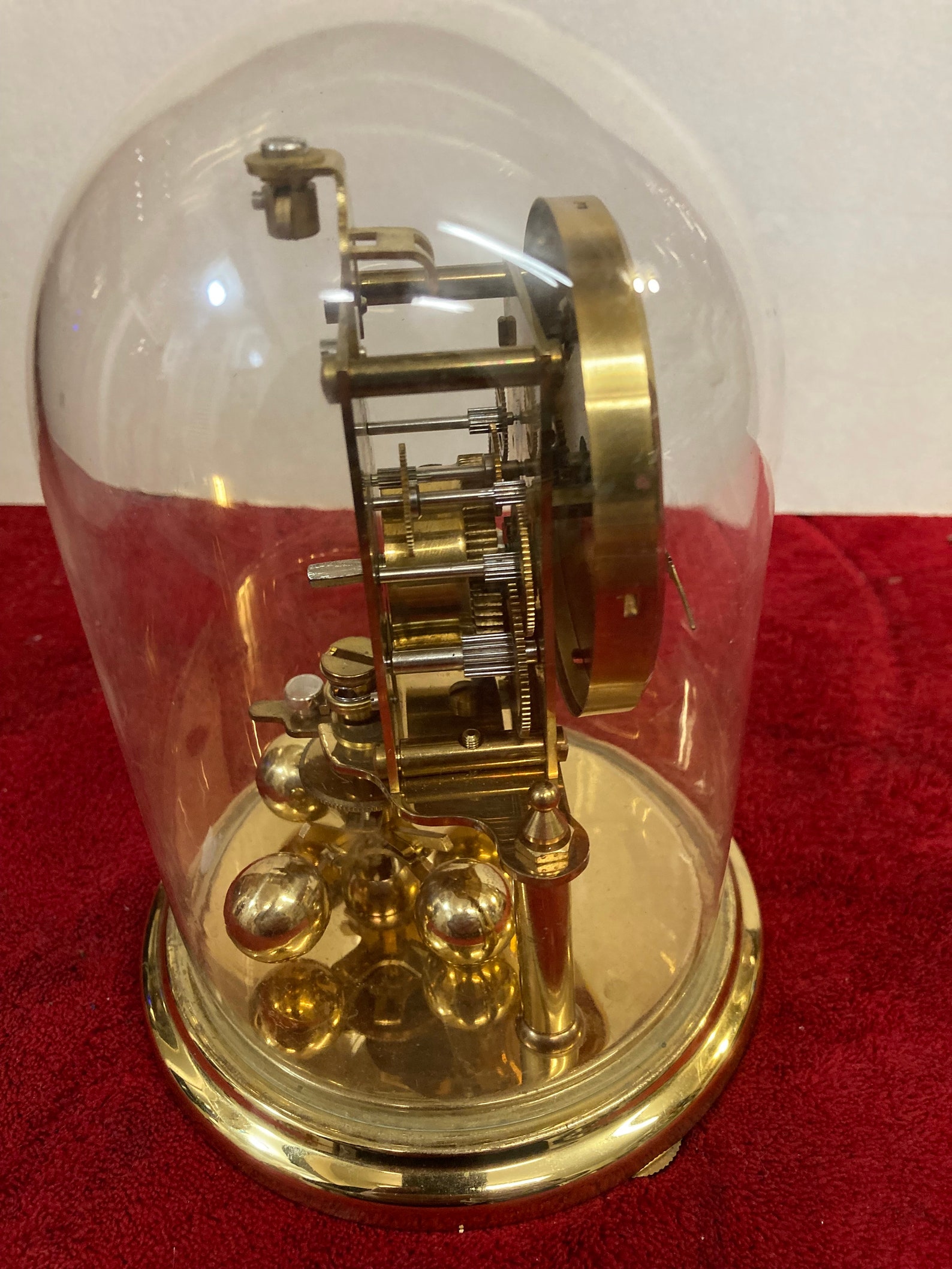 Vintage Kundo Kieninger Obergfell Glass Dome Clock - Etsy