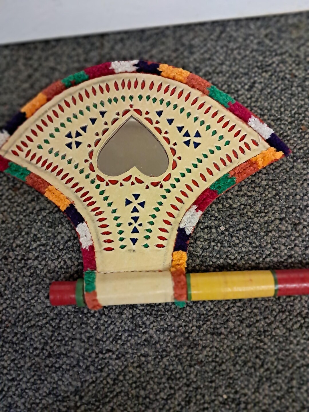 Tanjore Desing Hand Visiri Wedding Fan Pankha Handmade, Unique - Etsy