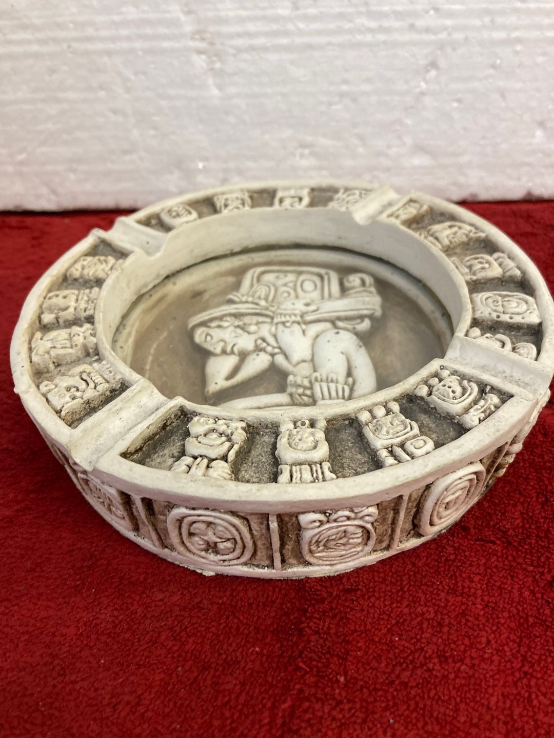 Vintage Mayan Aztec Calendar Ashtray - Etsy
