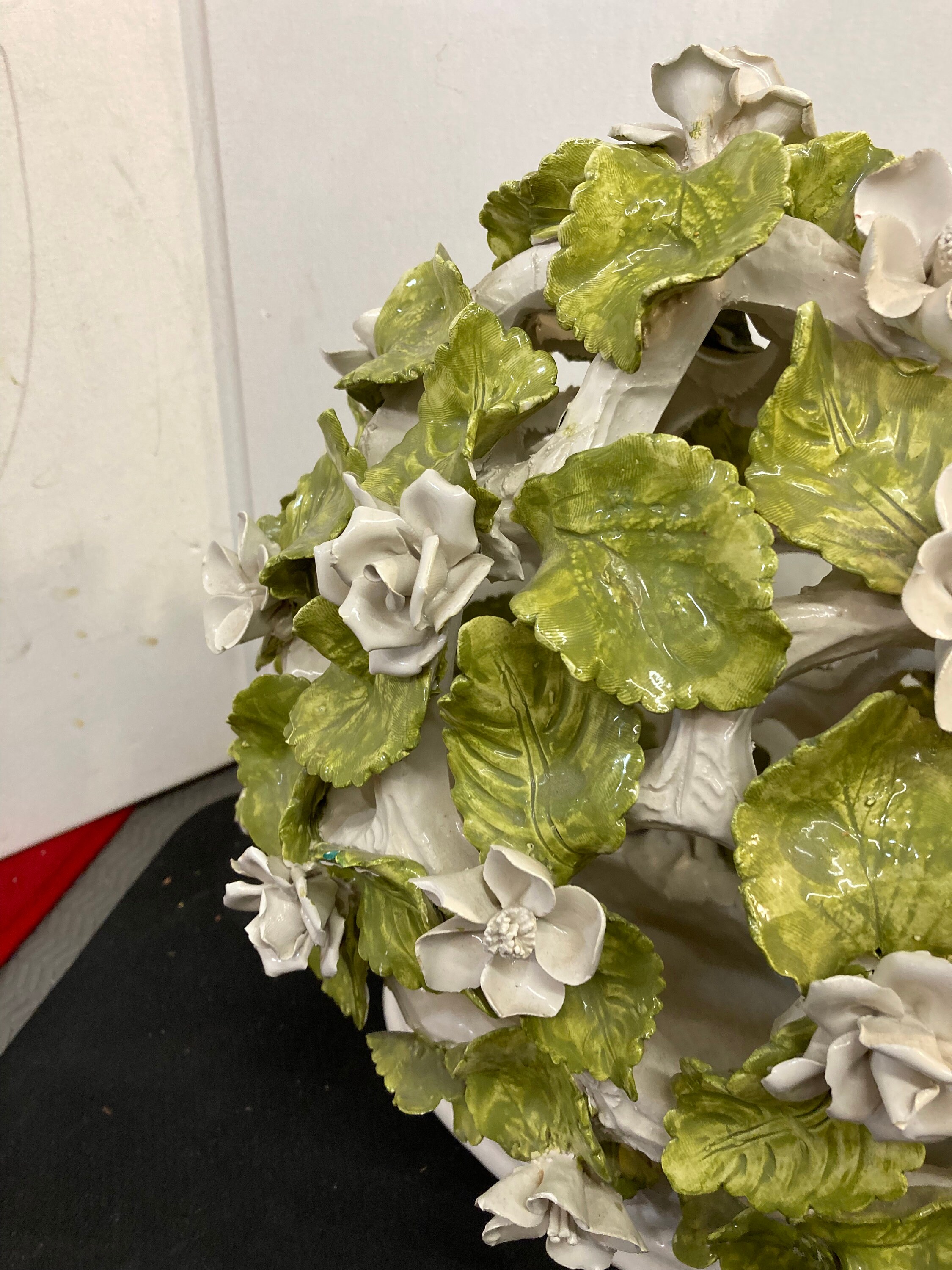 Vintage Porcelain Floral Capodimonte Centerpiece.made in Italy - Etsy