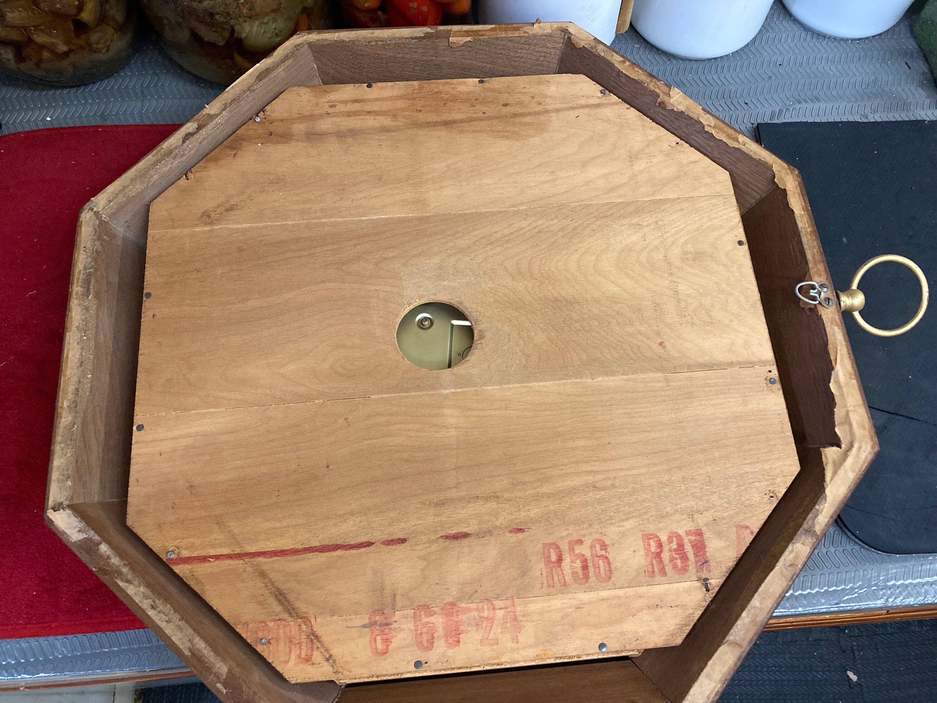 Vintage 8 Days Wind up Octagon Shape Wall Clock - Etsy