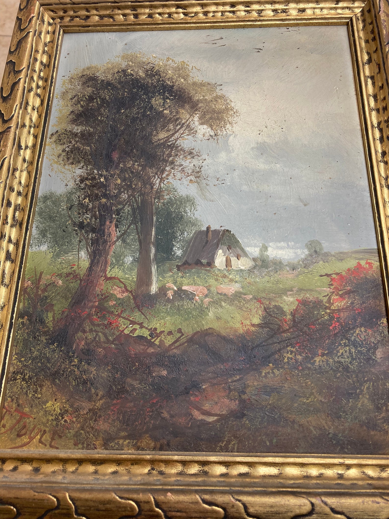 Pair of Vintage Landscape Oil Paintings j.tolal & J. Toyle - Etsy