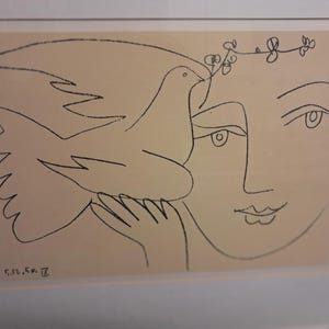 Pablo Picasso - Face of Peace -offset Print - Etsy