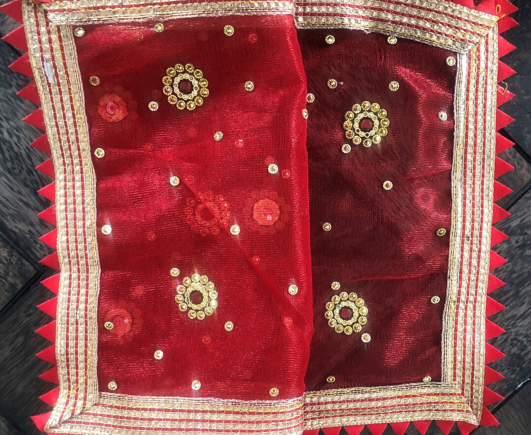 Mata Ki Chunri Red Navratri Puja Diwali Festivals 48cm - Etsy