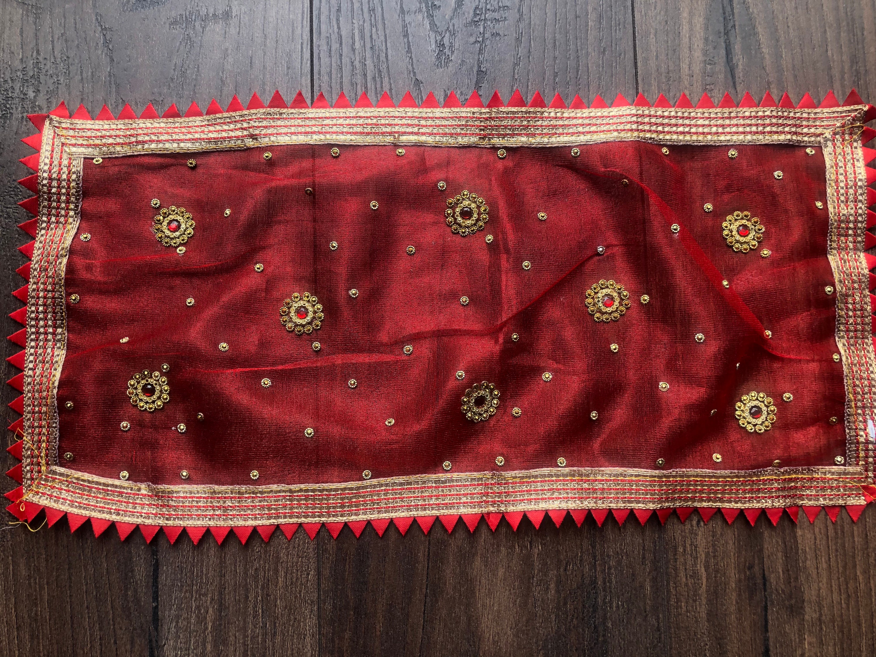 Mata Ki Chunri Red Navratri Puja Diwali Festivals 48cm - Etsy