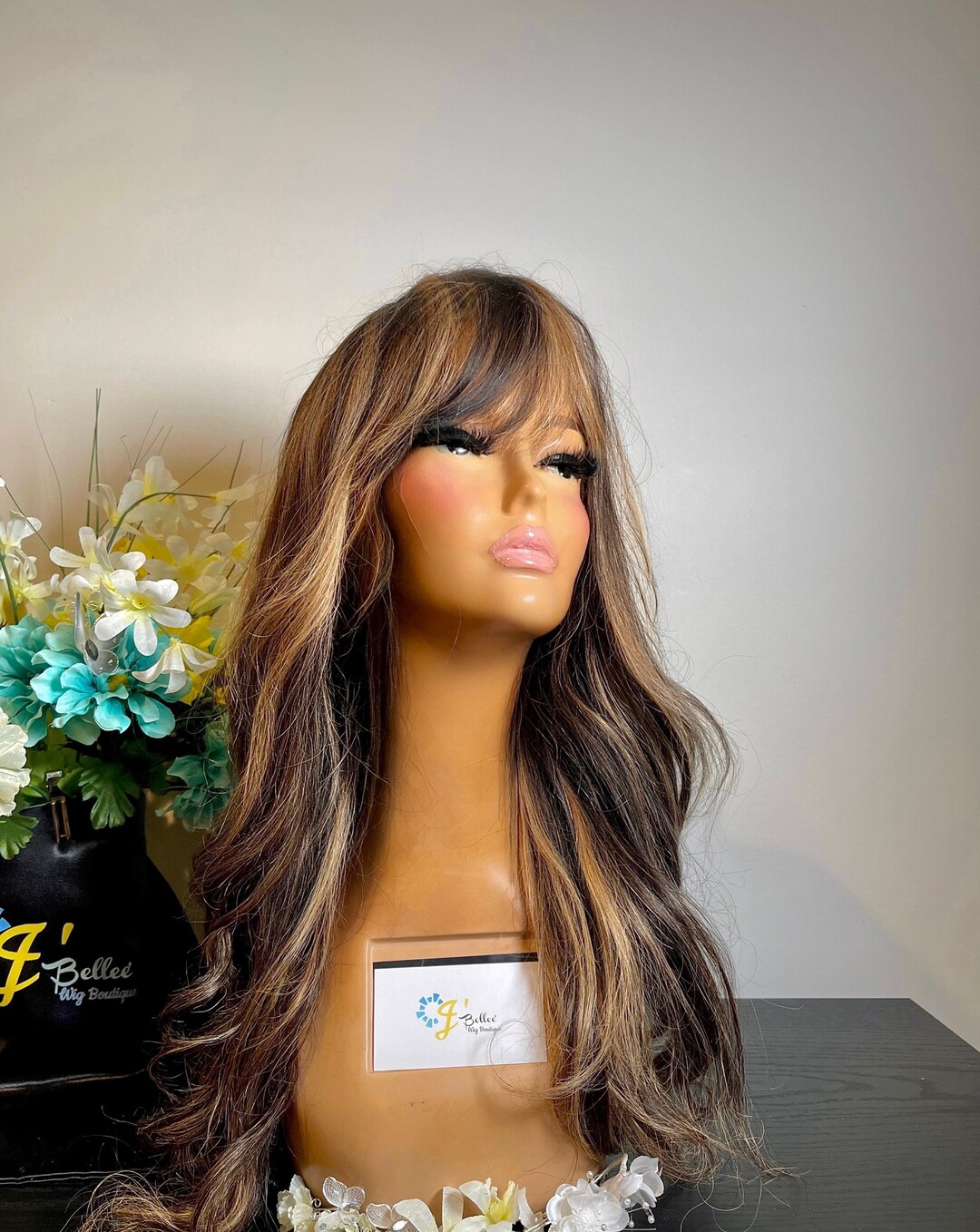 BOMBSHELL 2024 Wig Straight Blonde Highlight, Brown Babylight 100% ...