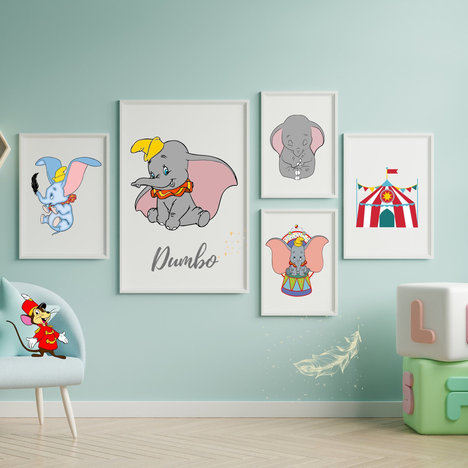 Dumbo Svg - Dumbo Bundle Svg - Dumbo Clipart - Elephant Svg - Dumbo Svg ...