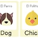 Bilingual Animal Flashcards in Spanish and English - 40 Printable ...