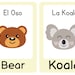 Bilingual Animal Flashcards in Spanish and English - 40 Printable ...