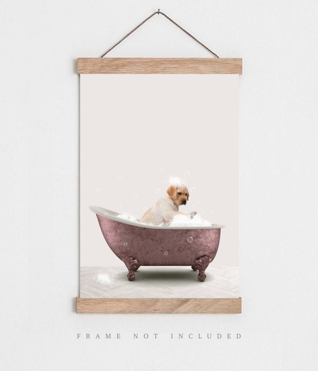 Animal in Bath Print, Animals in Bathtub Art, Bathroom Prints, Washroom ...