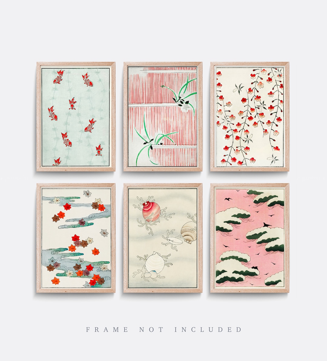Vintage Japanese Prints, Japandi Prints, Botanical Art, Natural History ...