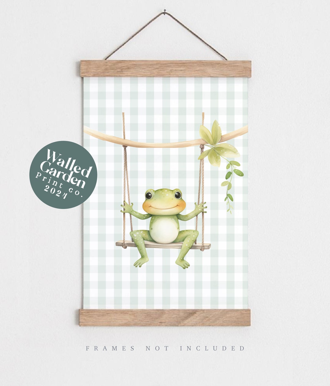 Frog Nursery Print, Frog Wall Art, Animal Nursery Print, Children's ...