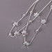 Sterling Silver Tiny Little Stars and Ball Charm Adjustable Box Chain ...