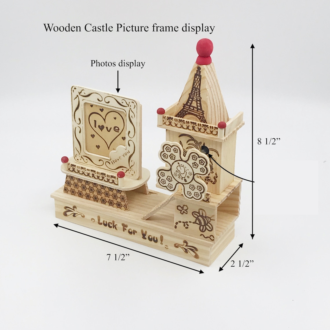 Wooden Castle Picture Frames Display Home Decoration - Etsy