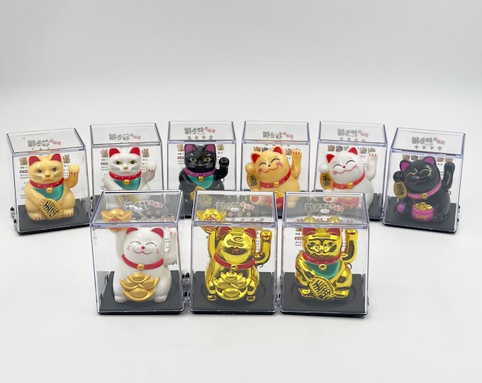 MANEKI NEKO Coinbank Japanese Lucky Cat TOKONAME Yaki Right Hand up ...