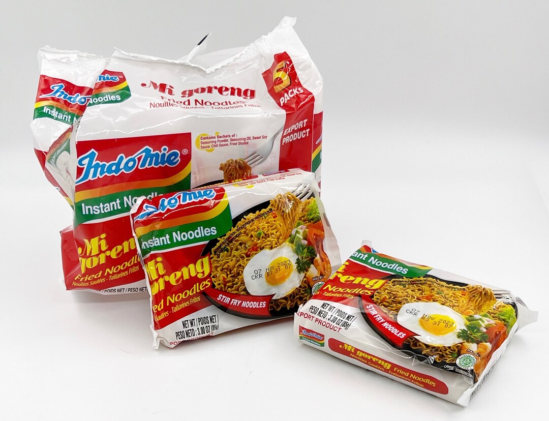 Indomie Instant Noodles Mi Goreng Fried Noodles 5 Packs - Etsy