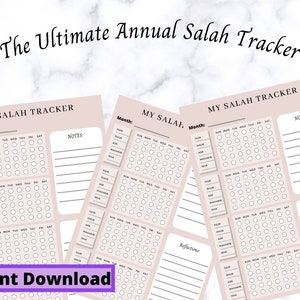 The Ultimate Salah Tracker, Digital Islamic Art, Islamic Prayer Tracker, Namaz Tracker, - Etsy