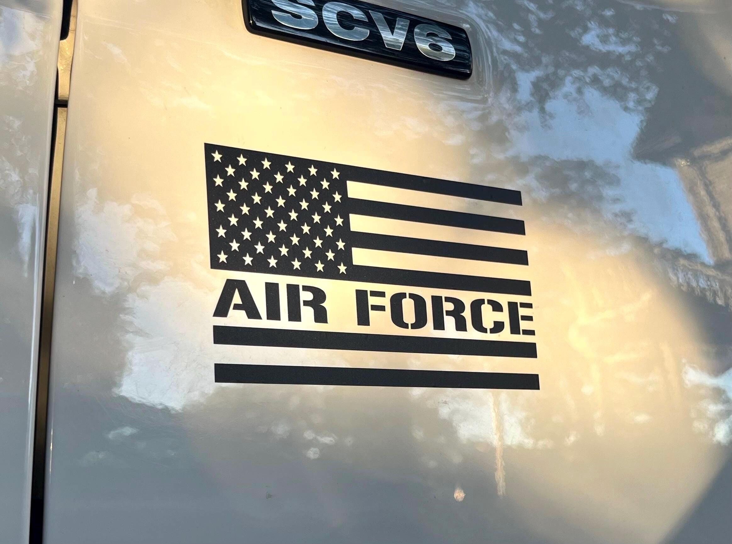 American Flag Air Force Decal - Premium Vinyl - Cars/trucks - Etsy
