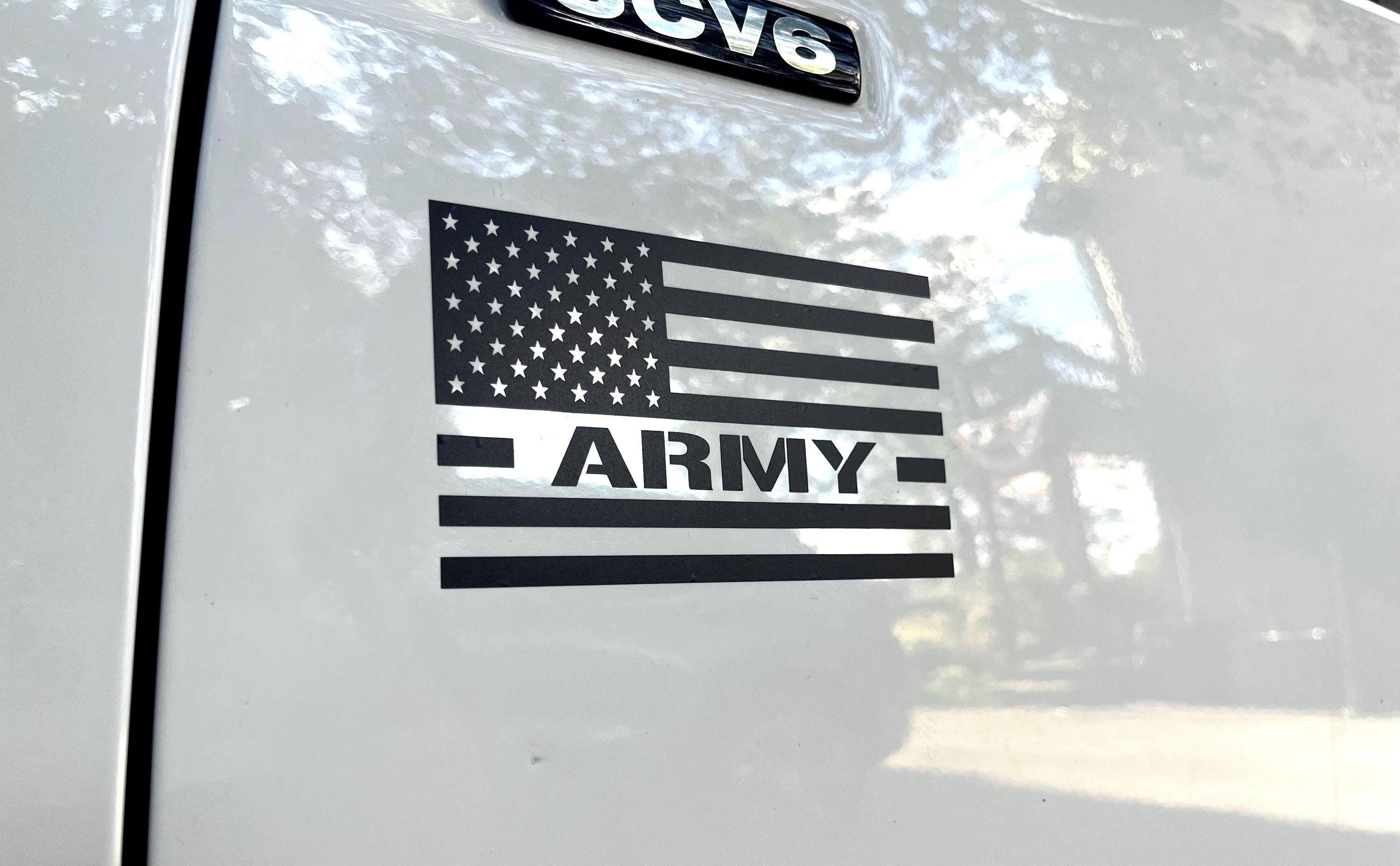 American Flag Army Decal - Premium Vinyl - Cars/trucks - Etsy