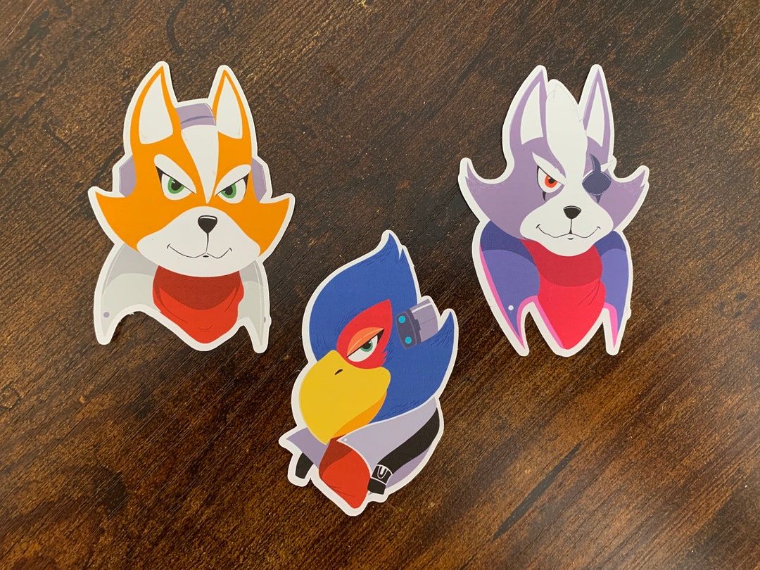 Star Fox Stickers: Fox, Falco, Wolf - Etsy