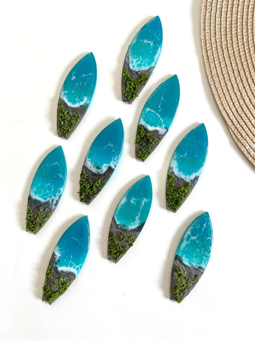 Mini Surfboard /ocean Resin / Beach / Island Surfboard Magnet / Resin ...
